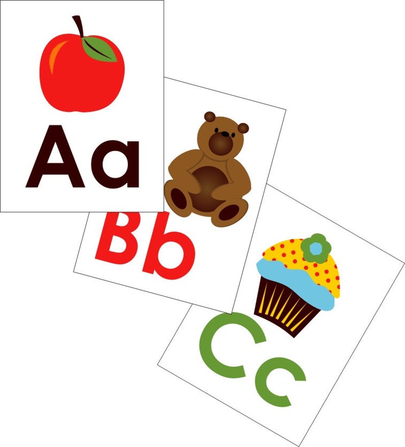 Teaching the Alphabet Clipart & Digital Flashcards: Digital Image Set ...