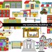 My Community Buildings (set 02) Clipart: (300 Dpi Transparent Png ...