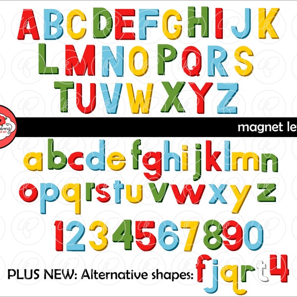 Alphabet Magnets - Etsy