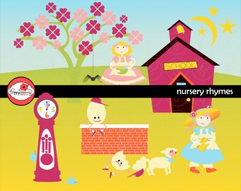 Hickory Dickory Dock Clipart - Etsy UK