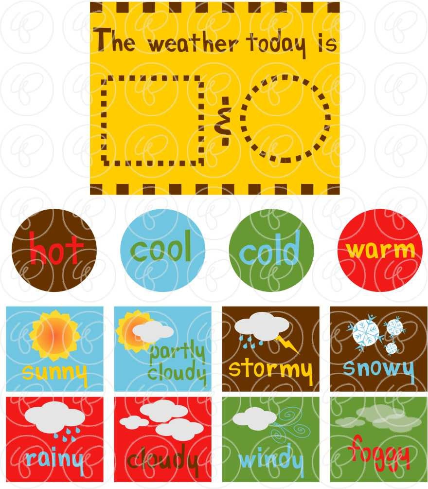 Class Bulletin Board Calendar Clipart SET: (300 Dpi) School Teacher ...