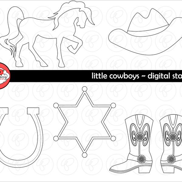 Cowboy Boots Stamp - Etsy