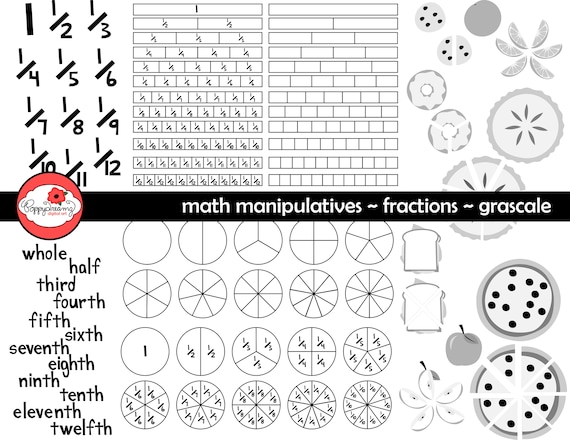 Fraction Circle Fifths Clipart