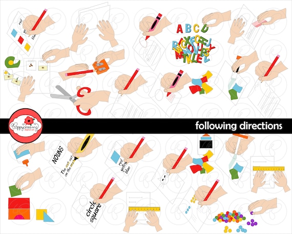 Following Instructions Clipart