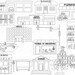 My Community Buildings set 02 IN SPANISH Clipart: 300 Dpi Transparent ...