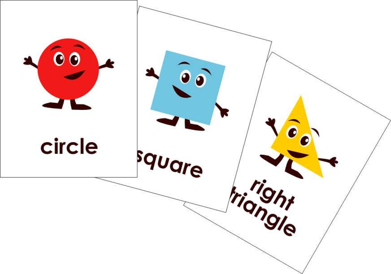 Teaching Shapes Flashcards and Clipart School Teacher Clip Art Circle ...