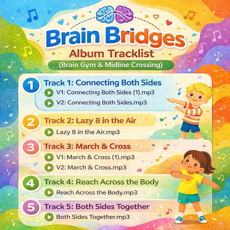 Brain Gym Songs: Cross-body Learning for Kids (MP3 Download) Play Music ...