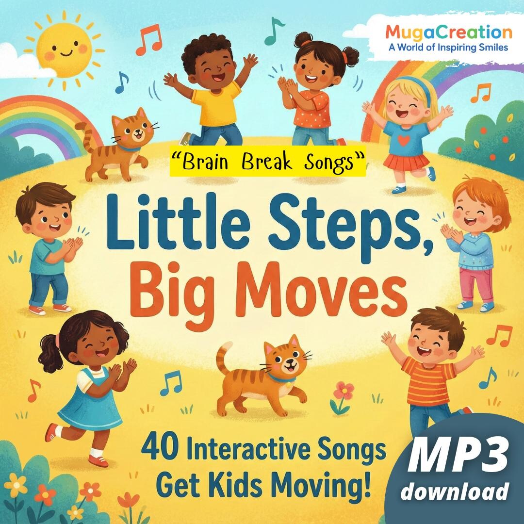 Brain Break Songs, Kids Movement Activities, Gross Motor 40 Tracks (MP3 ...