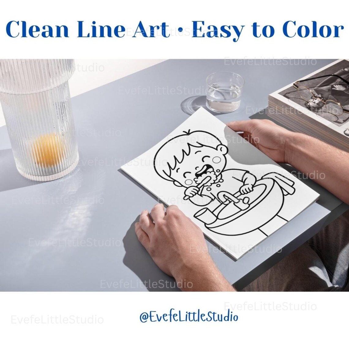 Morning Routine Coloring Pages Visual Schedule Chart for Preschool Kids ...