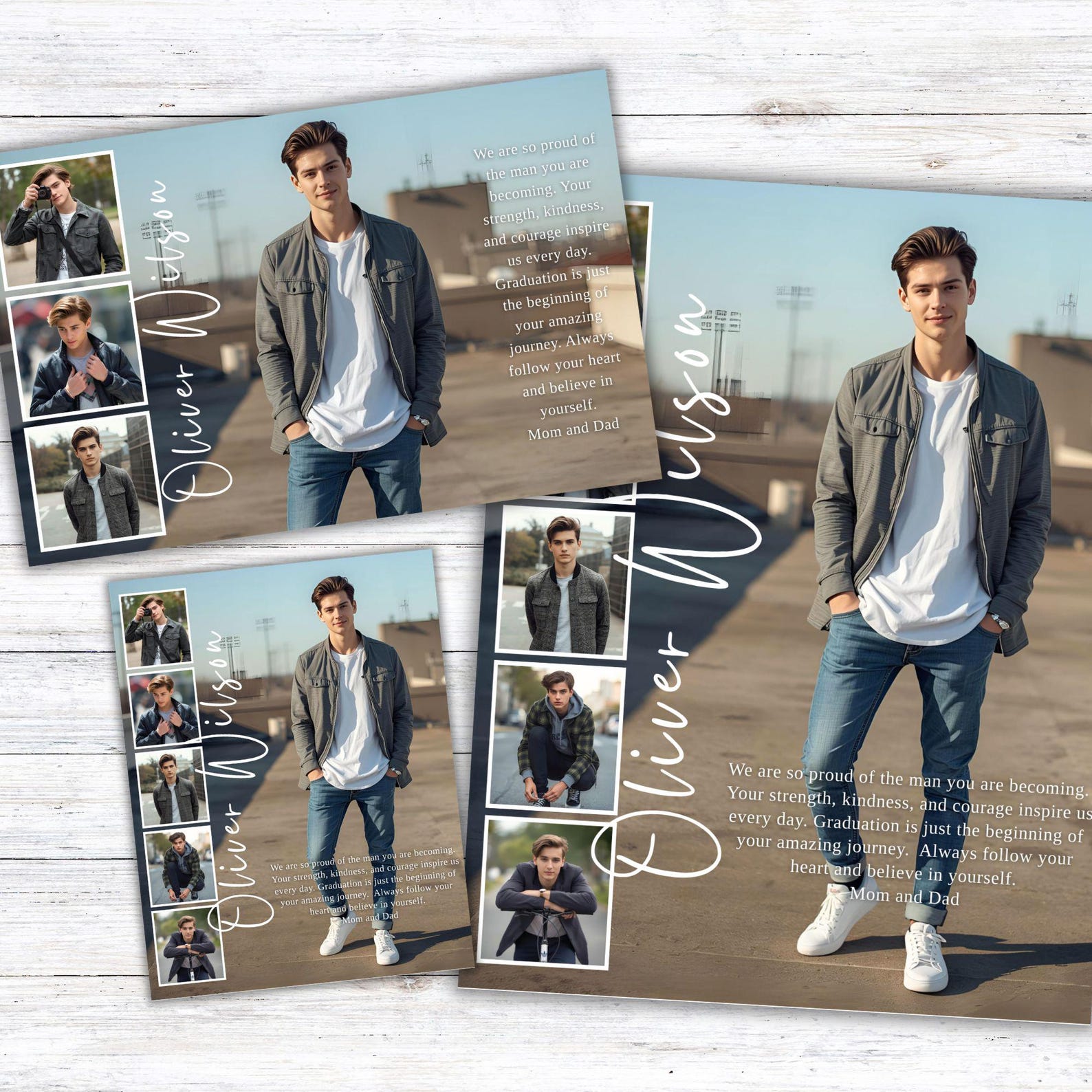 Editable Senior Yearbook Ad Templates : Full, Half, Quarter Page (canva ...