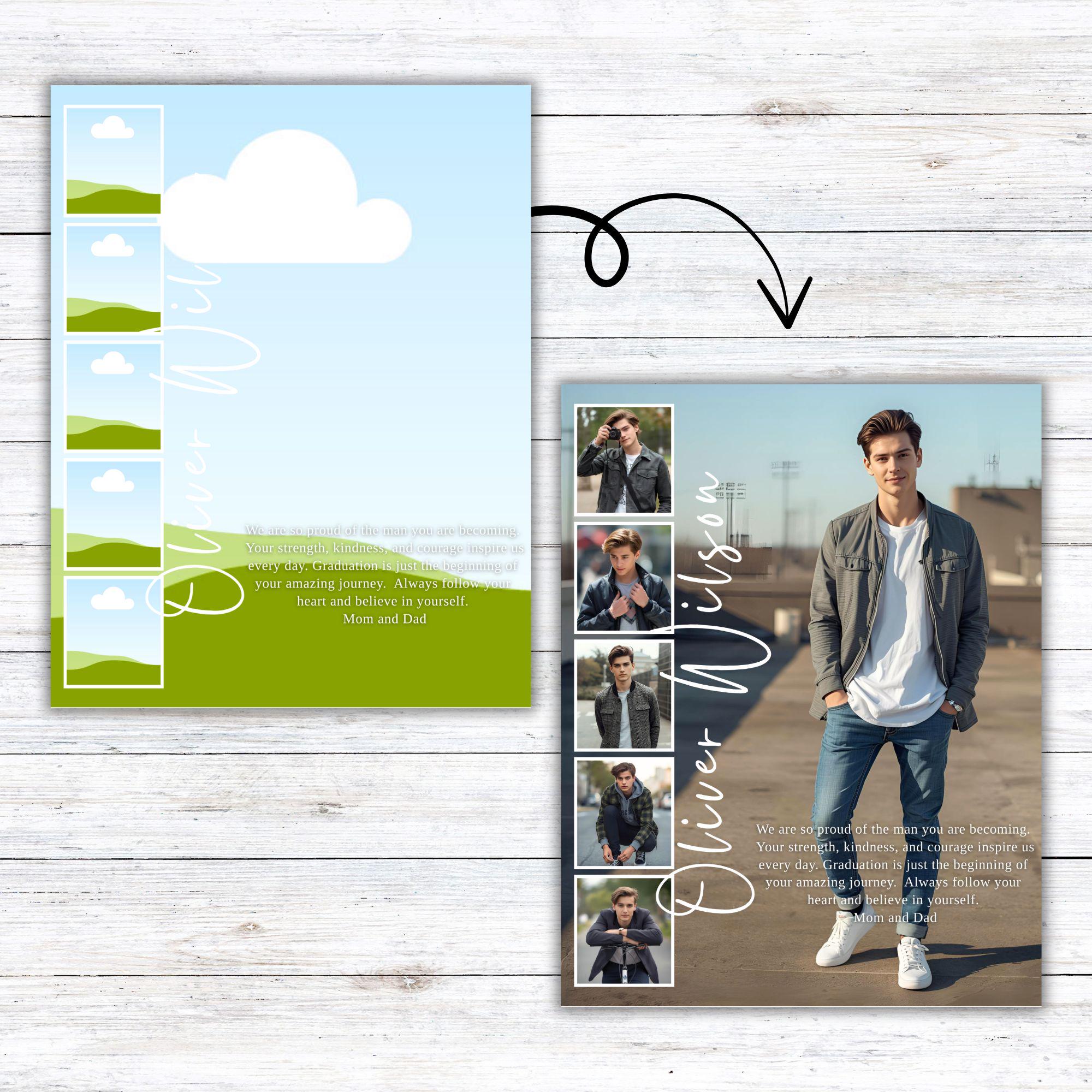 Editable Senior Yearbook Ad Templates : Full, Half, Quarter Page (canva ...