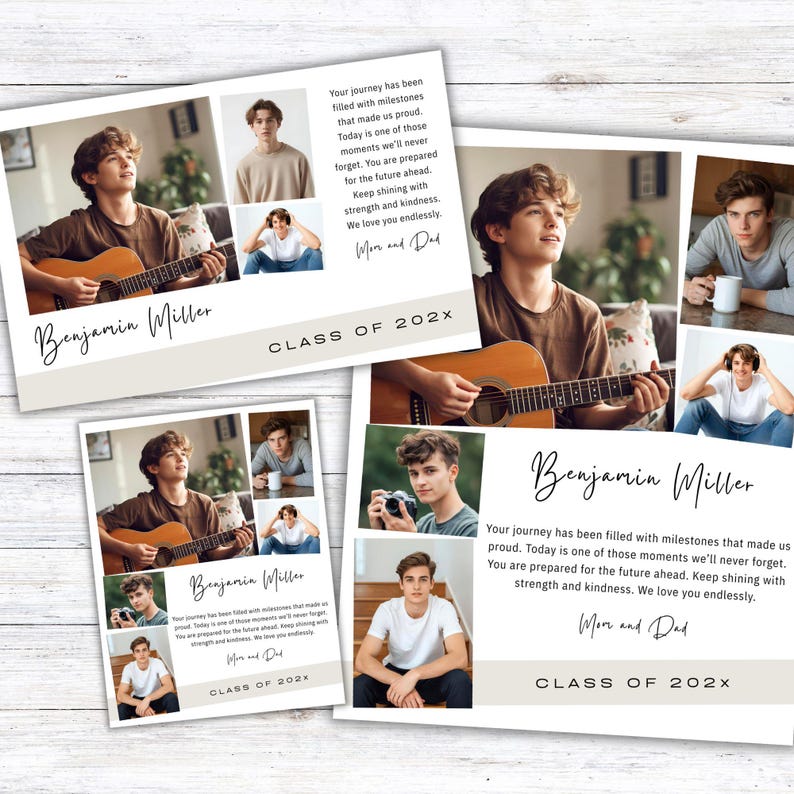 Editable Yearbook Ad Template Bundle Canva, Graduation Senior Ad Layout ...