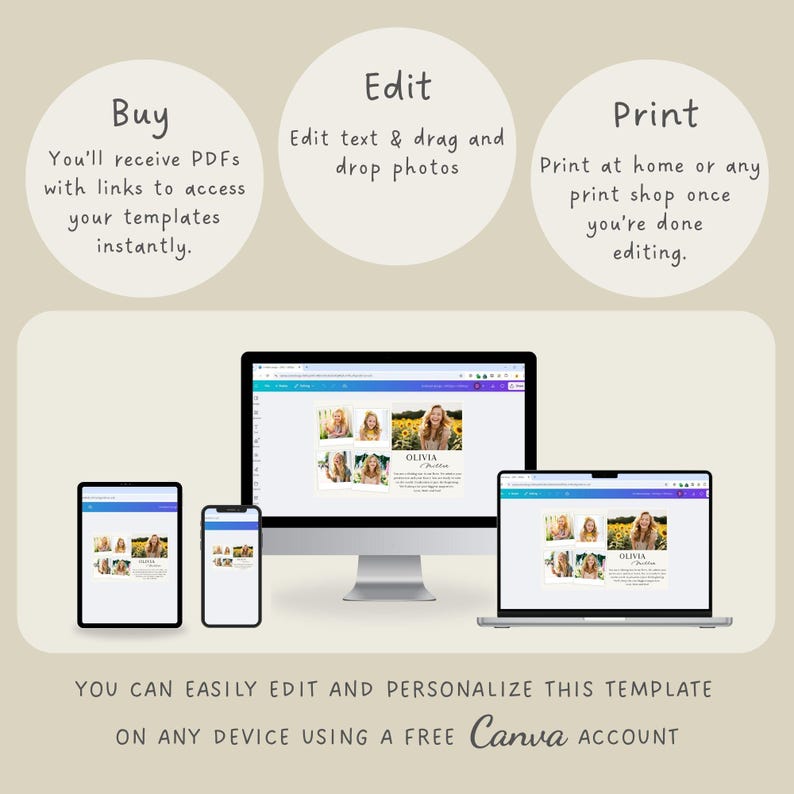 Editable Yearbook Ad Template Canva, Half Page Graduation Senior Ad ...