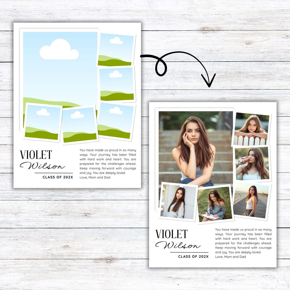 Editable Senior Yearbook Ad Template Bundle : Full, Half, Quarter Page ...
