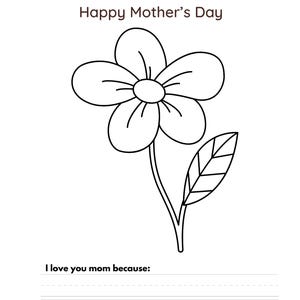 Mothers Day Color Pages for Teachers or Home School - Etsy