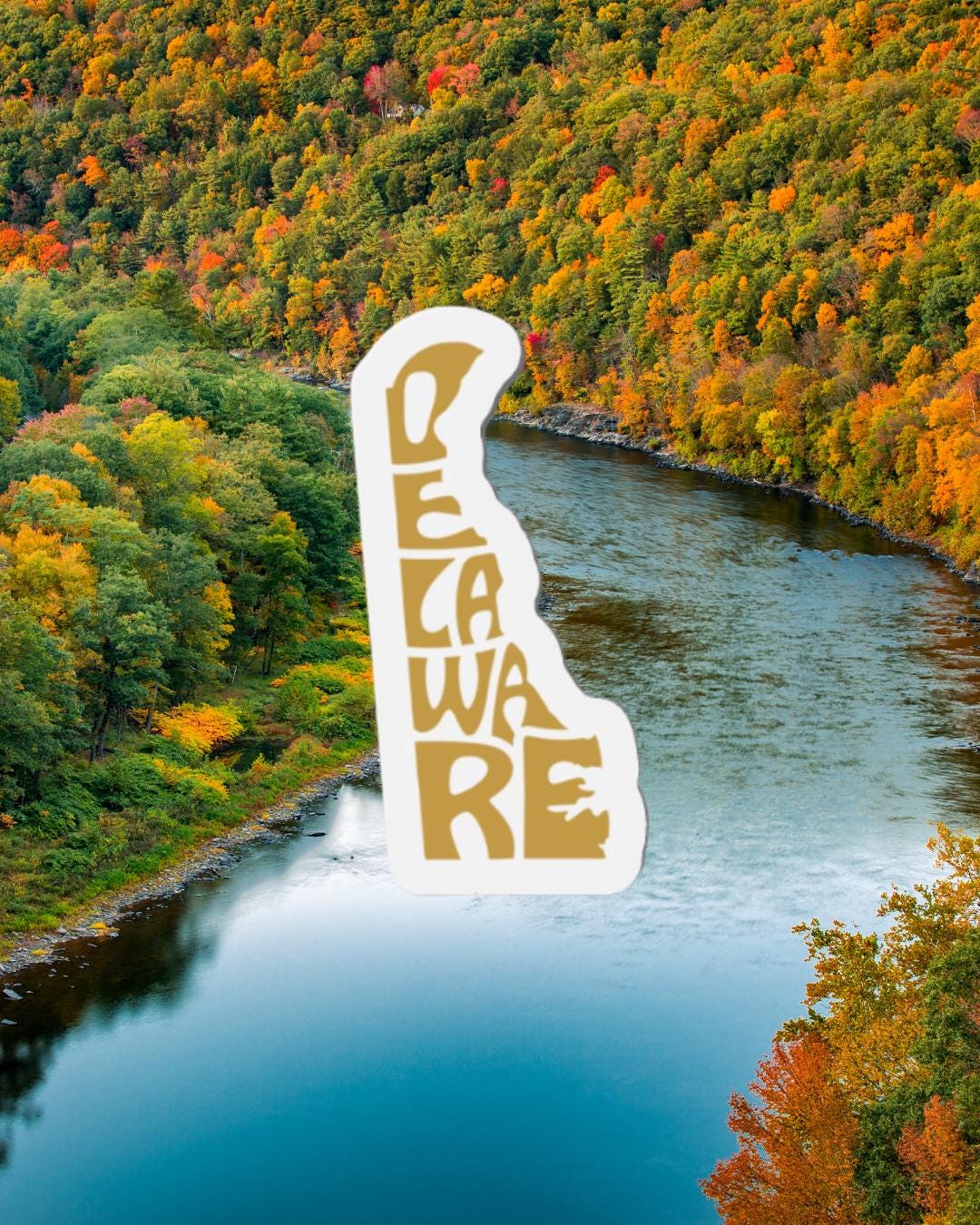 Delaware State Magnet: Die-cut Vinyl Decal - Five Sizes - Etsy