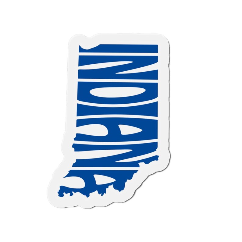 Indiana State Magnet: Die-cut Vinyl Decal - Car, Fridge, Gift - Etsy