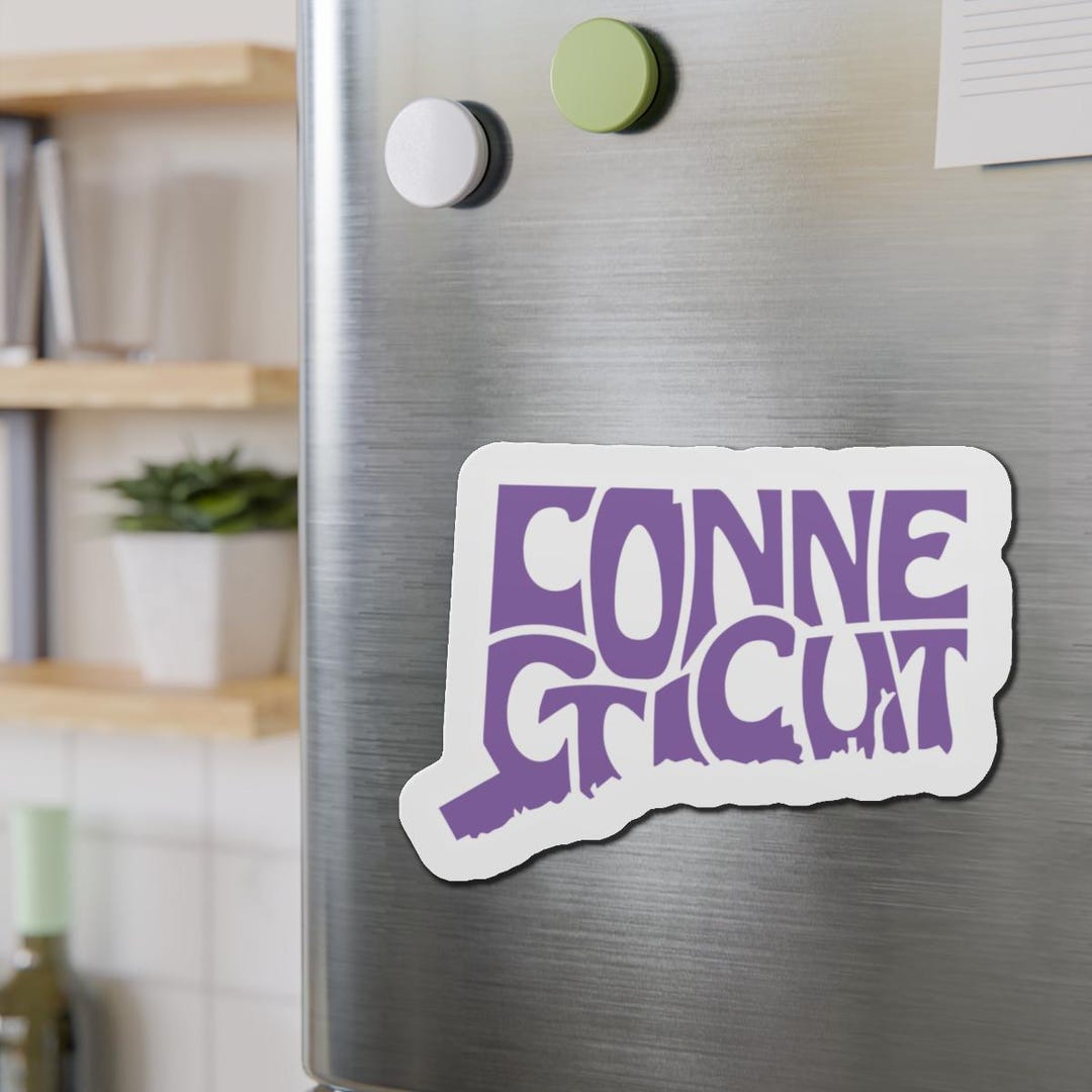 Connecticut Magnet | Die-cut | State Decal | Car Magnet | Fridge Magnet ...
