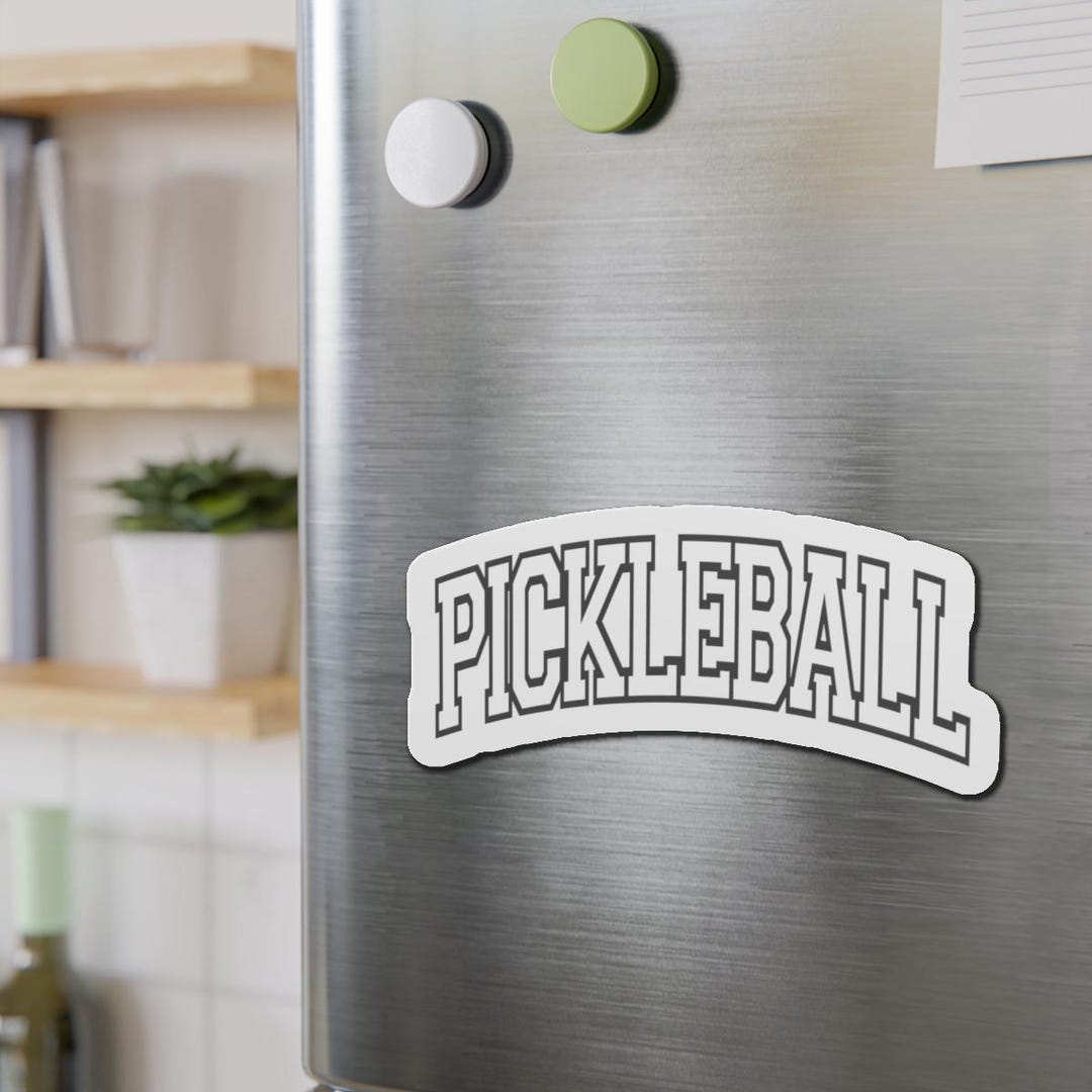 Pickleball Die-cut Magnet | Fun Sports Decor | Pickleball Lovers ...