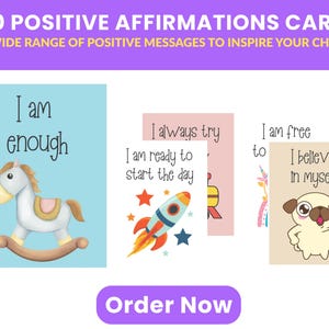 Positive Affirmation Cards for Kids: Confidence & Mindfulness ...