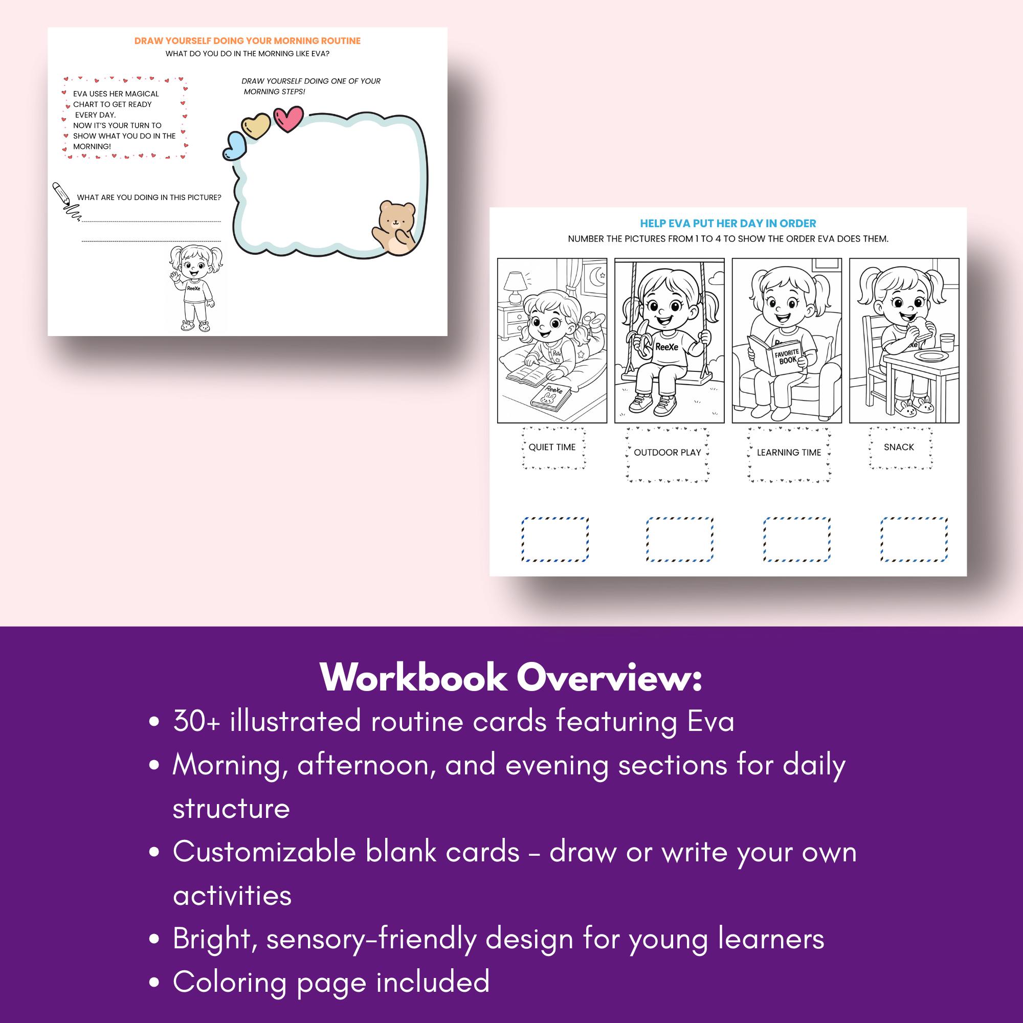Visual Daily Routine Chart: Toddlers & Preschoolers - Eva's Activities ...