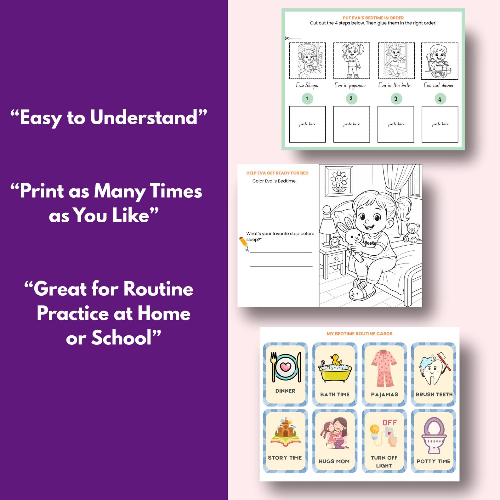 Visual Daily Routine Chart: Toddlers & Preschoolers - Eva's Activities ...
