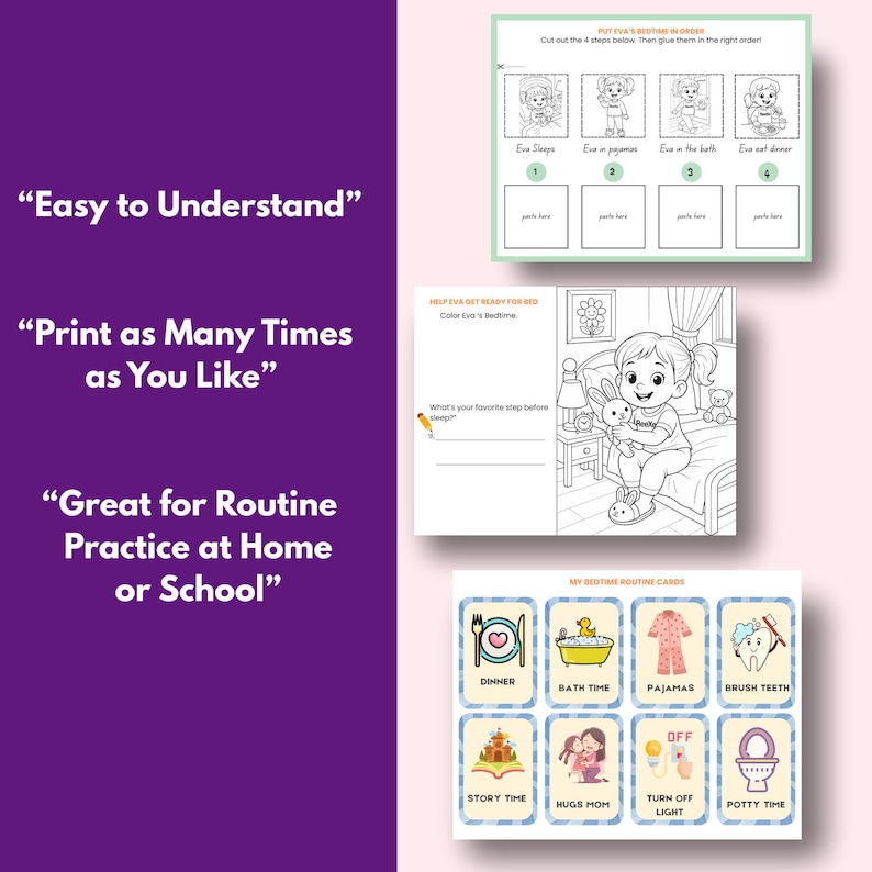 Visual Daily Routine Chart: Toddlers & Preschoolers - Eva's Activities ...