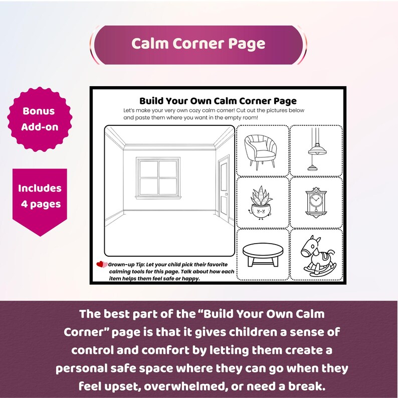 Feelings With Eva - Printable Emotions Workbook for Kids | 50+ Pages ...