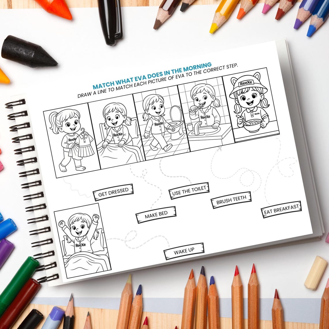 Visual Daily Routine Chart: Toddlers & Preschoolers - Eva's Activities ...