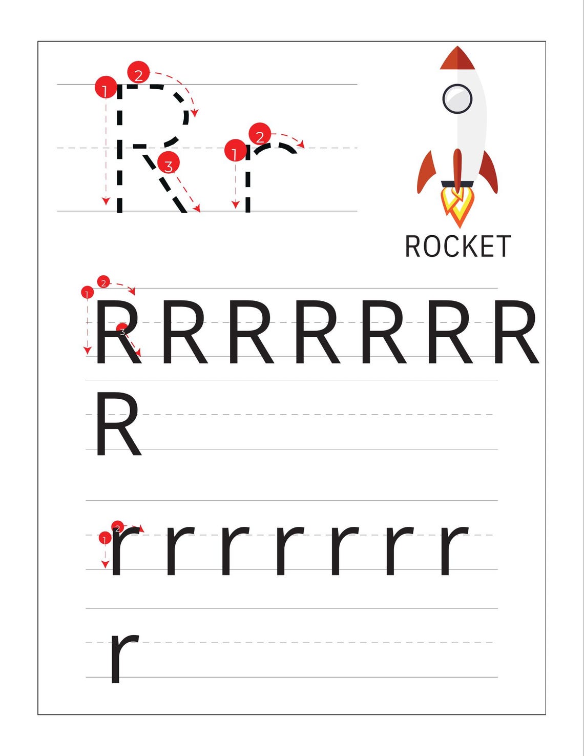 Printable ABC FULL Alphabet Letter Tracing - Etsy