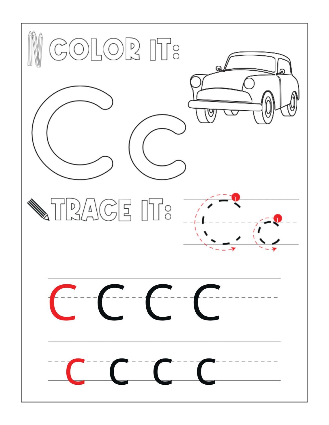 Printable ABC FULL Alphabet Letter Tracing - Etsy