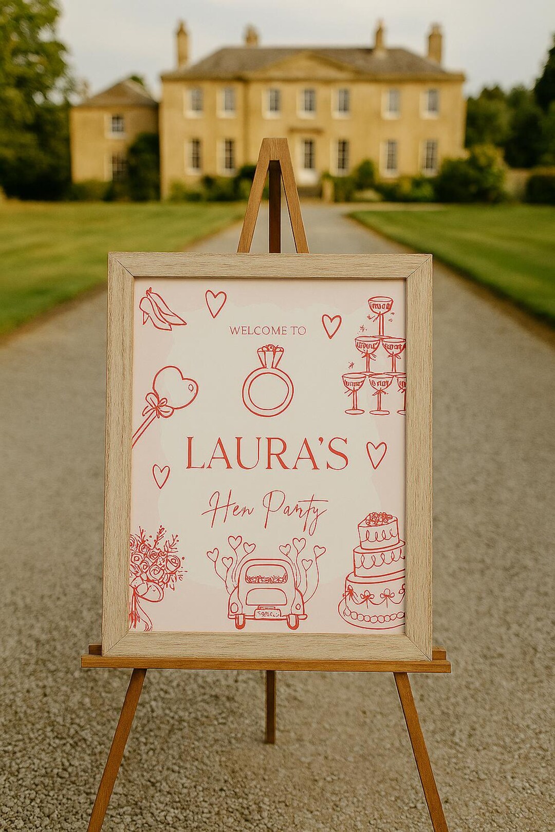 Hen Party Poster Sign - Etsy
