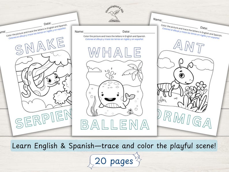 Spanish-english Flashcards and Fun Activities | Bilingual Bundle for ...