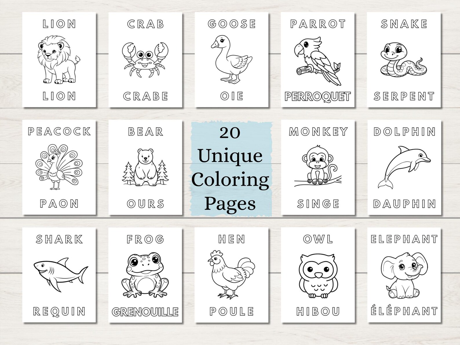Bilingual French English Flashcards & Activities Pack | Printable for ...