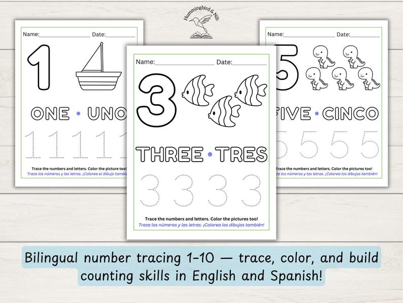 Bilingual Spanish-english Trace and Learn Bundle for Pre-k and ...