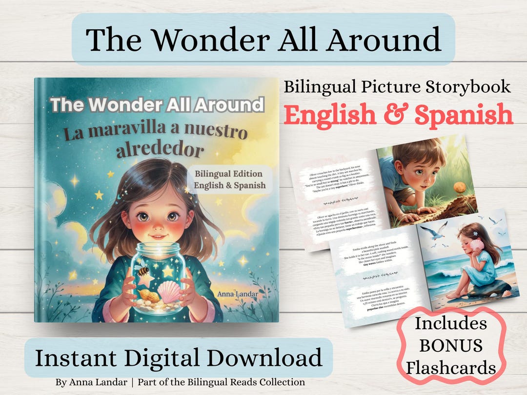 Bilingual English Spanish Picture Book for Kids | Printable Storybook ...