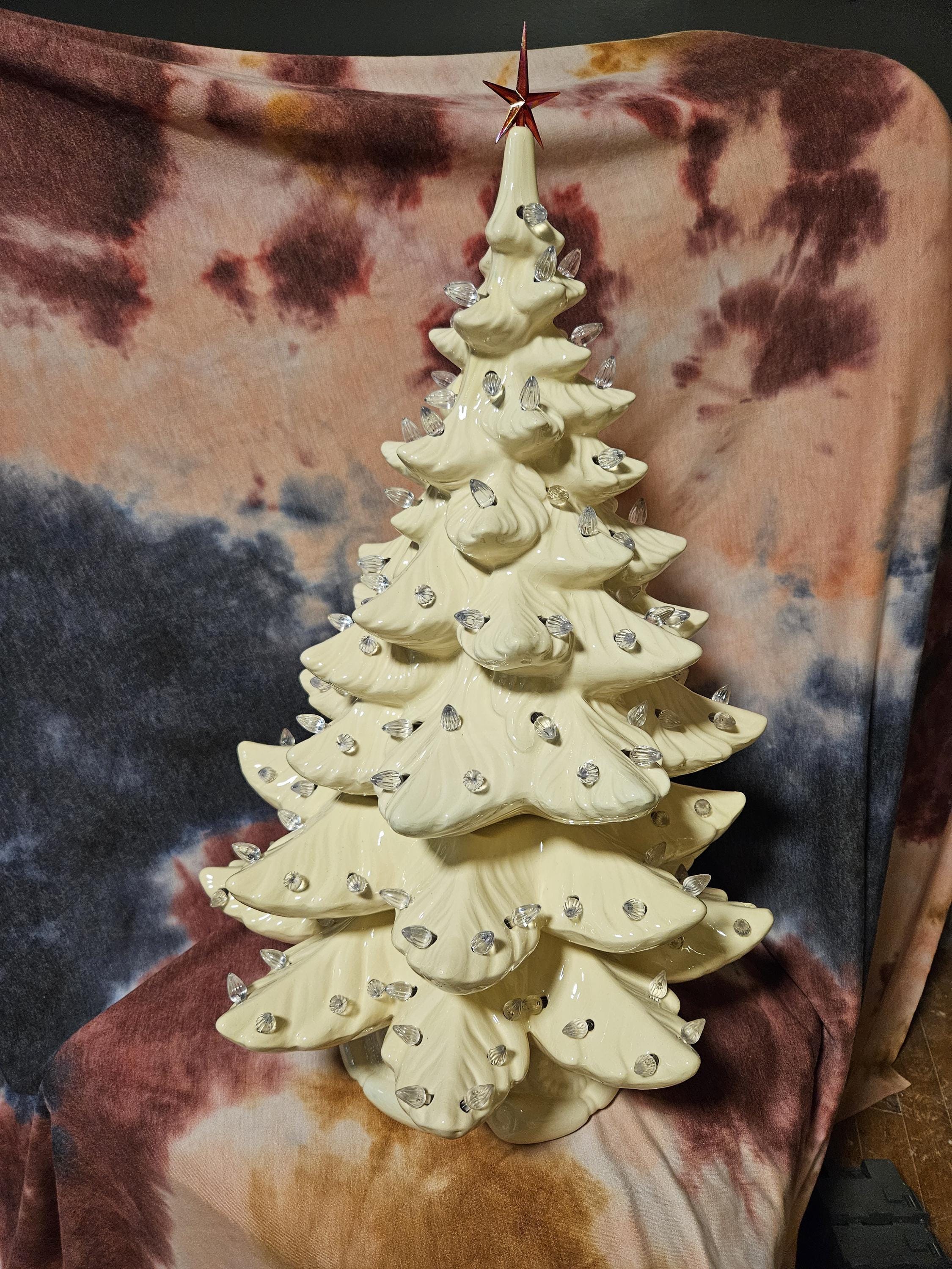 Atlantic A64 Ceramic Christmas Tree W/ Extension Rings - Bisque - Etsy