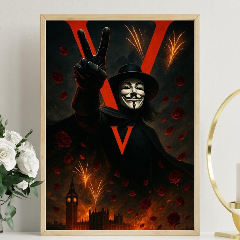 V for Vendetta Fan Art - Etsy