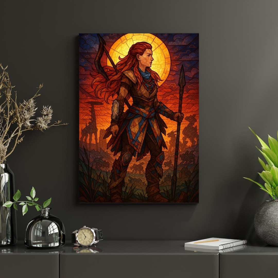 Horizon Zero Dawn Aloy Glass Shard Poster Forbidden West Wall Art ...
