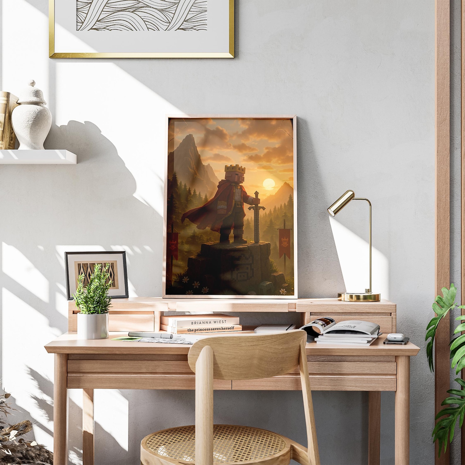 Technoblade Sunset Tribute Poster Dream SMP Wall Art Gamer Memorial Print Minecraft Fan Gift ...