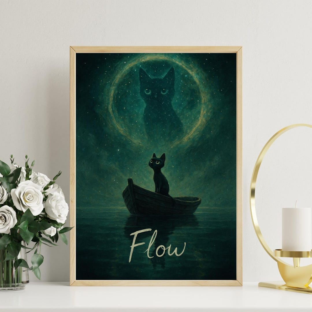 Flow Original Movie Cat Poster Fanmade Poster Art Wall Print - Etsy