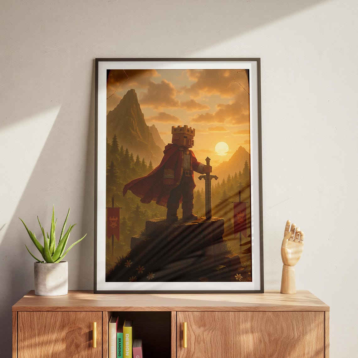 Technoblade Sunset Tribute Poster Dream SMP Wall Art Gamer Memorial Print Minecraft Fan Gift ...
