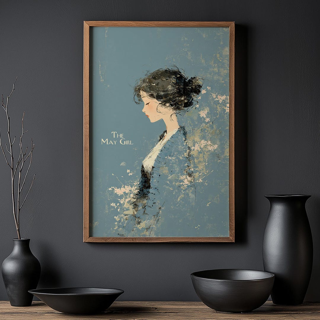 May Birth Month Girl Art Print | Personalized Birthday Gift ...