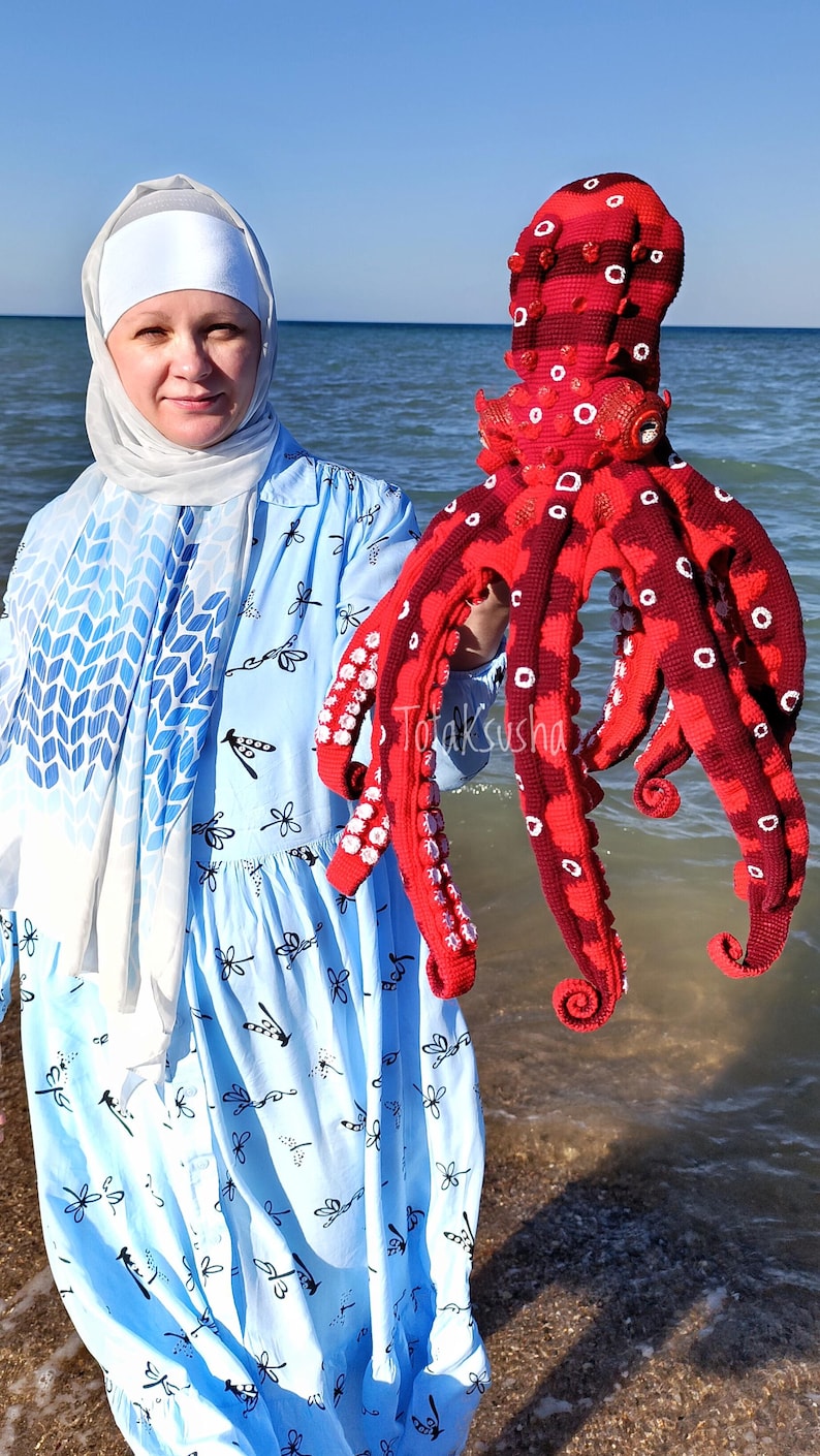 CROCHET PATTERN Big Octopus, Life Size, Kraken. - Etsy