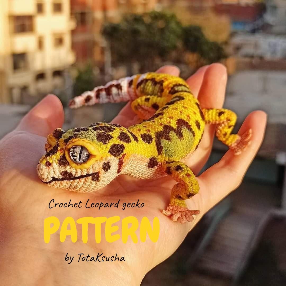 Crochet Leopard Gecko Pattern: Realistic Amigurumi Lizard (PDF Pattern ...