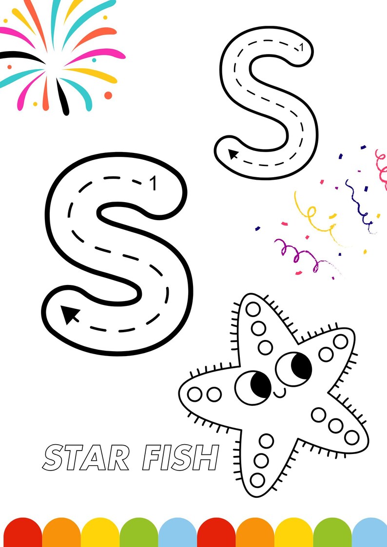 ABC Coloring & Tracing Pages for Kids, Kid-friendly Images to Color ...