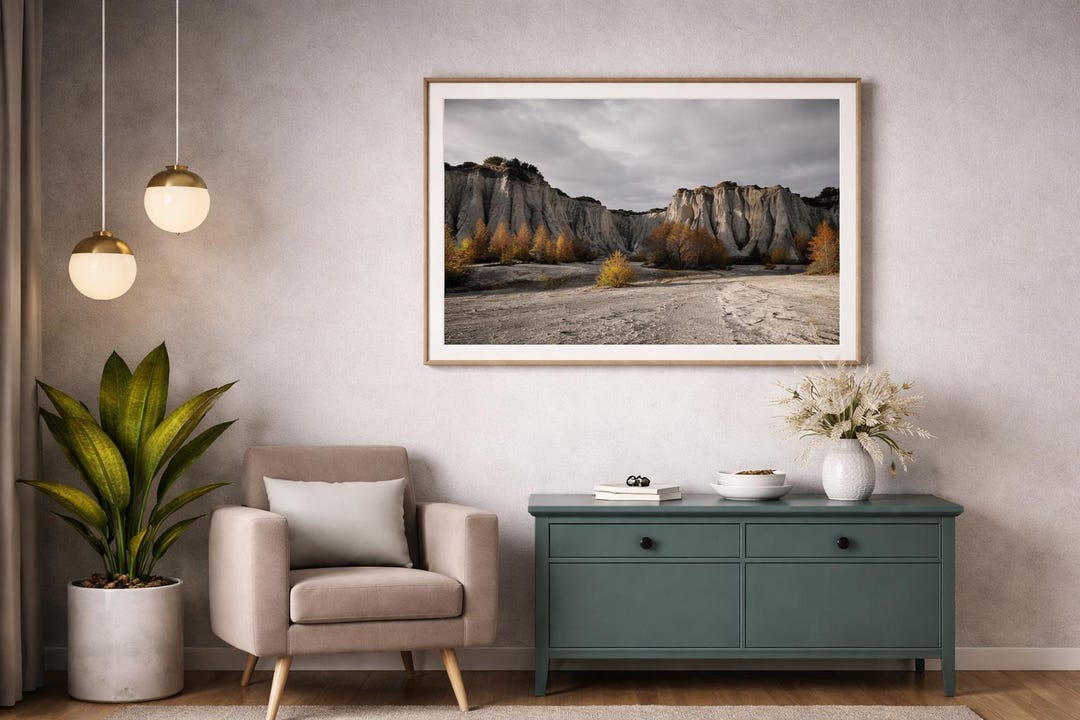 Nordic Rock Formation Photography Print, Earthy Minimalist Wall Art ...