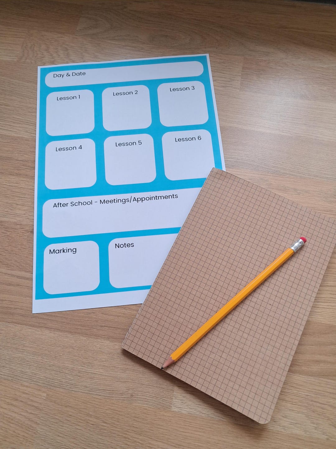 Teacher Daily Planner Printable: Lesson Plan & To-do List (A4 PDF ...