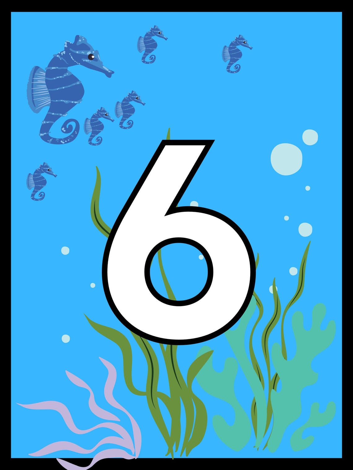 Number Line Posters - Under the Sea - Etsy