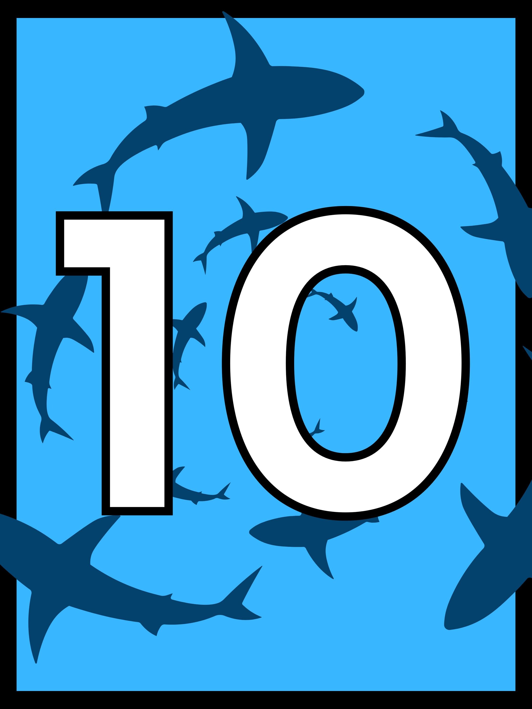 Number Line Posters - Under the Sea - Etsy